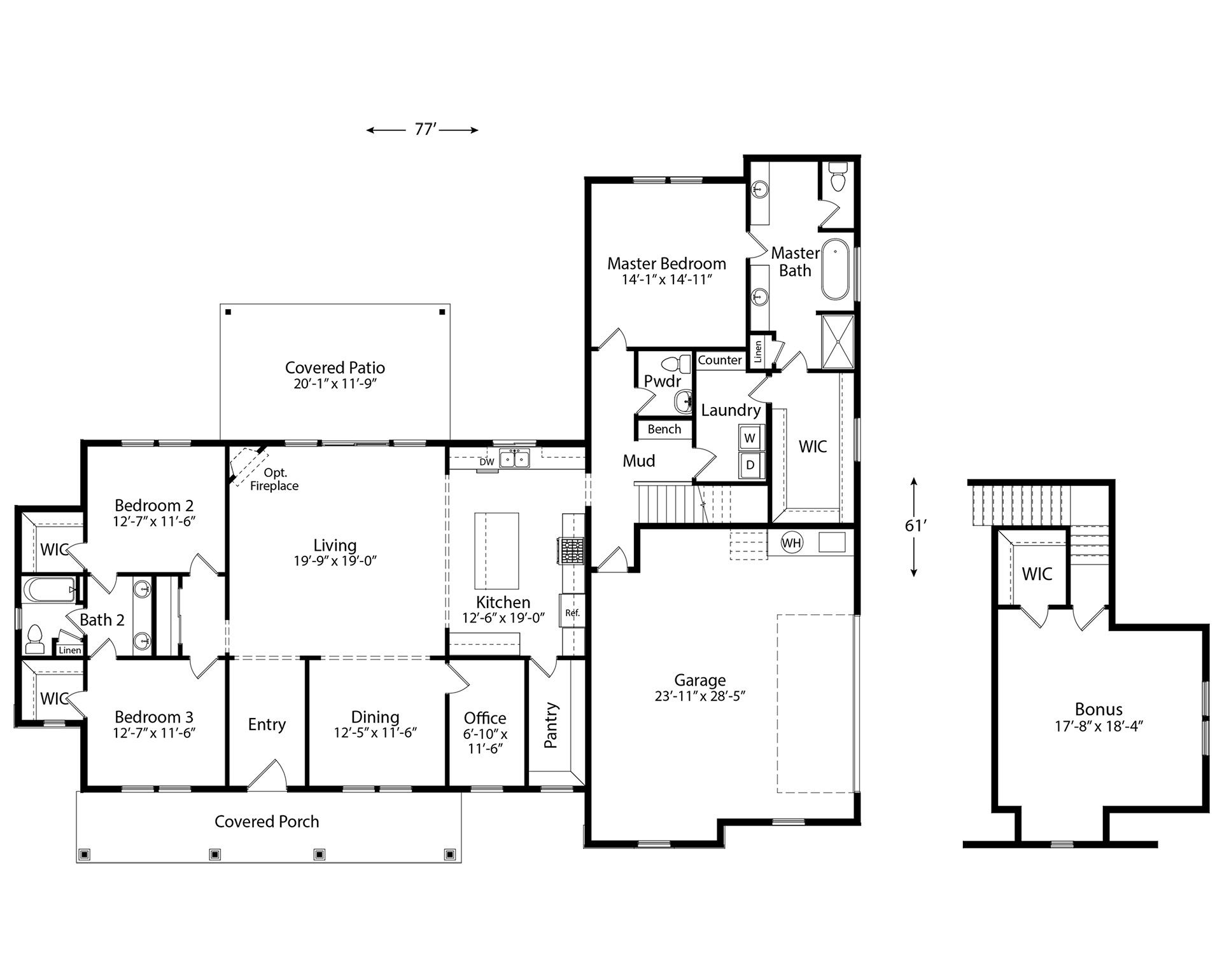 Pendleton Plus | Two Story 3 Bedroom House Plan